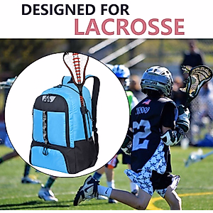 G GATRIAL Extra Large Lacrosse Bag Backpack-20/23 Inch Lacrosse Backpack Holds All Lacrosse or Field Hockey Equipment-Two Stick Holders and Separate Cleats Compartment