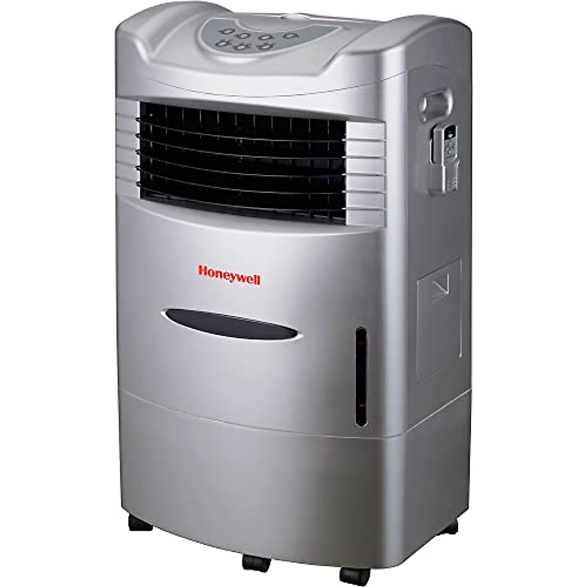 Honeywell CL201AE 470 CFM Indoor Evaporative Air Cooler (Swamp Cooler) with Remote Control in Silver