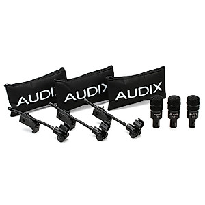 Audix D2 Trio Dynamic Microphone 3-pack for Kick Drums, Toms, and Bass Instruments