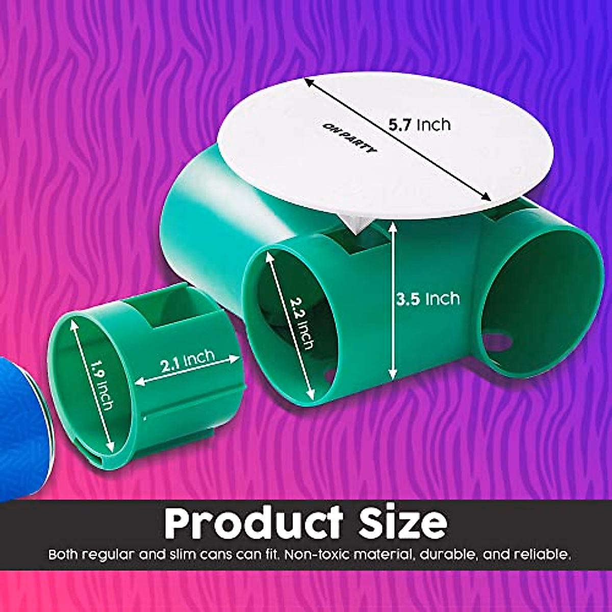 Beer Shotgun Tool - 4-Can Shotgun Drinking Tool for Beer - Fits Slim/Regular Can Shot Gun Beer Opener/Puncher, Beer Shotgunning tool for Parties, Events, Camping, Reunion and Festivals