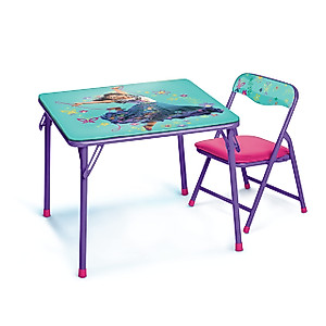 Disney Encanto Kids Table & One Chair Set, Junior Table for Toddlers 20" x 20" x 16.4"H