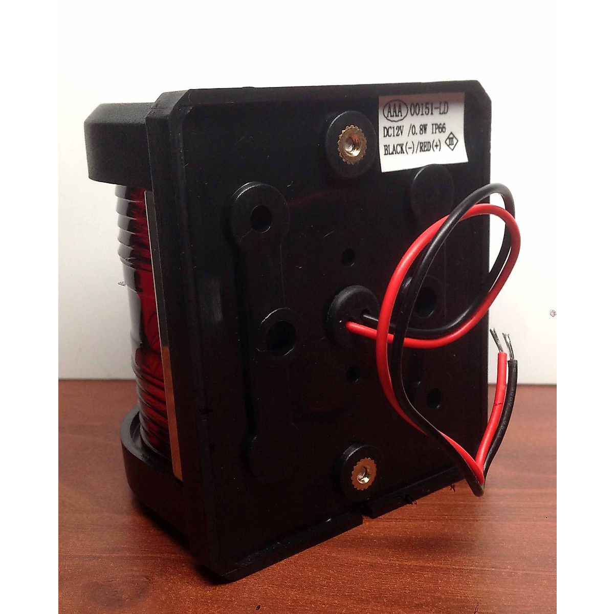 Pactrade Marine Boat Pontoon LED Navigation Light Black ABS Plastic Housing Boats Up to 12M Waterproof IP:66 Surface Mount 2NM (Combo Green and Red Bow)