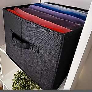 SIMPLE SUNDAY Adjustable Clothes Organizer for Folded Clothes | Pants and Jeans Organizer for Closet | Drawer Organizer for Clothing | Wardrobe Organizer |