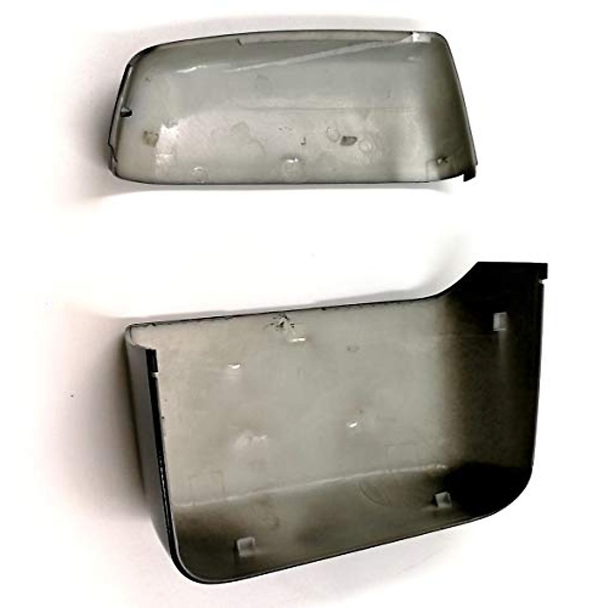 Custom Painted Black 8555 Mirror Cover Caps Skull OE Repalcement 14 15 16 17 18 19 For GM Chevy Silverado GMC Sierra Towing Mirrors Door Rear View Upgrade Pickup Truck Tow Telescoping (Glossy Black)