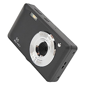 Tiny Camera for Teens, 4K Digital Camera 2.7 Inch TFT Screen with Photo Strap (Black)