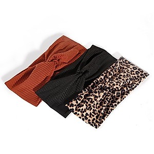 Tobeffect Headbands for Women Non Slip for Short Hair. Yoga Workout Running Sport Elastic Hair Bands for Women's Hair Twist Turban Hair Wrap for Girls