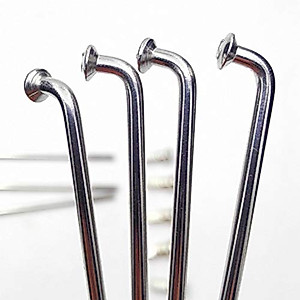 LUOSHUAI Bike Spokes 36Pcs 60-305mm 12G Electric Bicycle Bike Spokes High Strength Steel Spokes for E-Bike Mountain Road Bike Wheel Spokes Bike Parts Spokes (Size : 155mm)