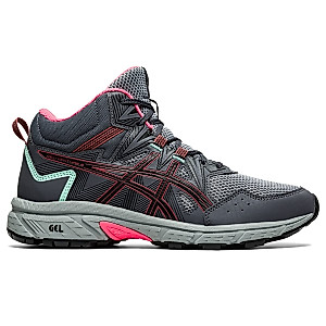 ASICS Women's Gel-Venture 8 Mid Top Running Shoes, 8, Carrier Grey/Dried Rose