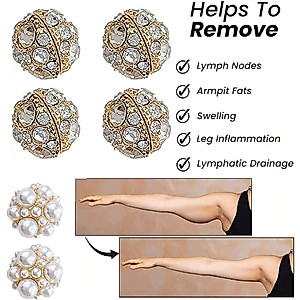 Dorina Earacupressure Magnetherapy Detoxi Earrings - Dorina Earrings, No Pierced Lymphvity Magnetic Therapy Acupressure Earrings for Women (4 pairs)