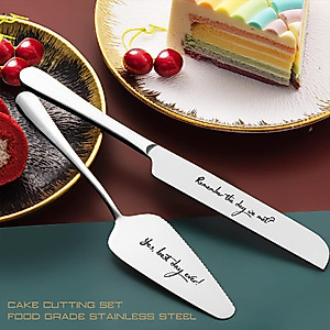 Yeegook Wedding Gifts for Bride and Groom, Mr and Mrs Champagne Flutes, Bridal Shower Gifts, Engagement Gift, Wedding Toasting Glasses with Cake Cutting Set for Wedding Anniversary Engagement