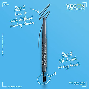 NYX PROFESSIONAL MAKEUP Epic Smoke Liner, Vegan Smokey Eyeliner - Slate Smoke (Gray)