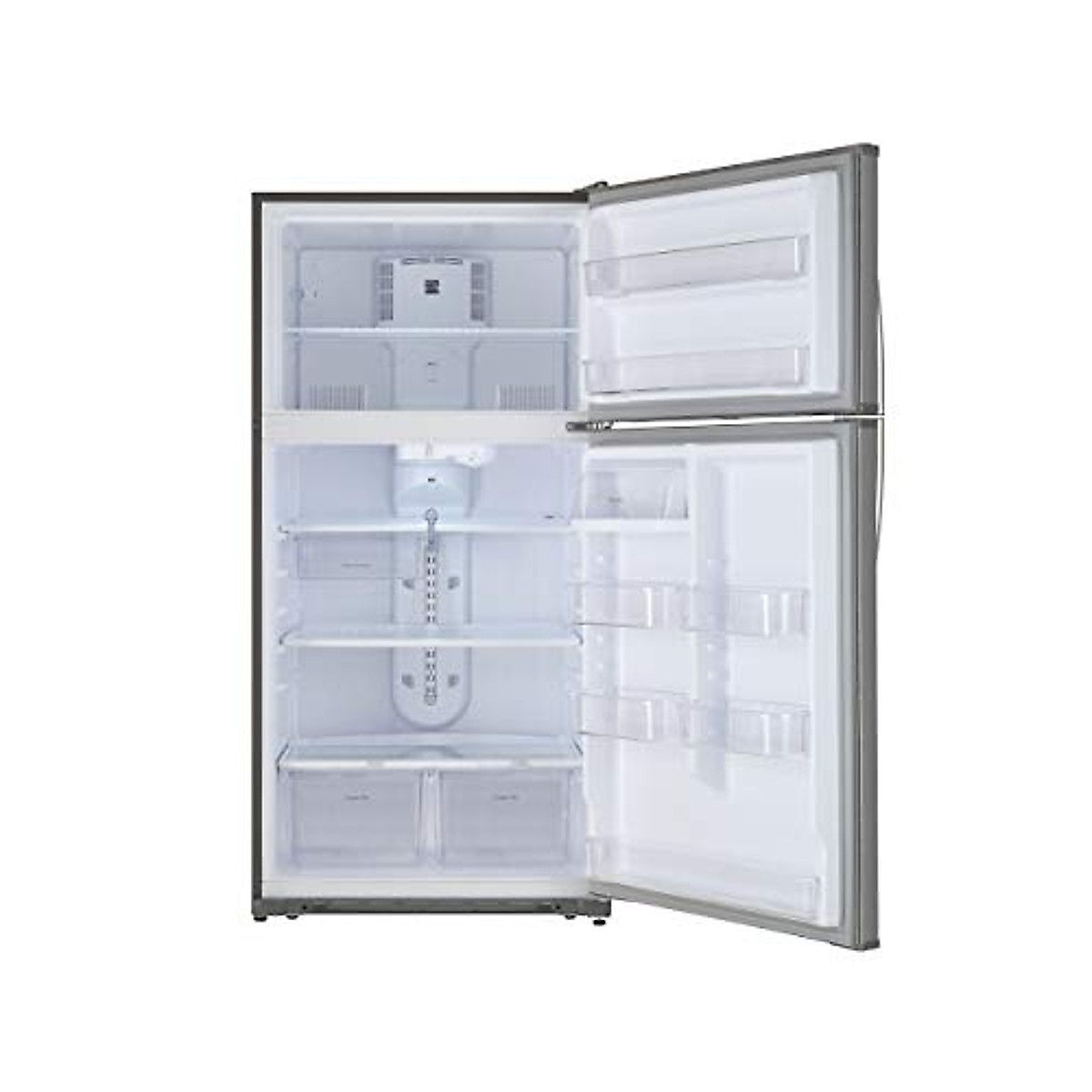 Kenmore Top-Freezer Refrigerator with LED Lighting and 20.8 Cubic Ft. Total Capacity, Stainless Steel