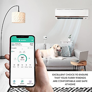 Sensibo Air PRO - Air Conditioner Smart Controller & Air Quality Sensor. Smart Thermostat for Mini Split, Window, Portable AC. Temp & Humidity Sensors. Google, Alexa, Siri & Apple HomeKit Compatible