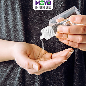 MoYo Natural Labs 4 oz Squirt Bottles, Squeezable Empty Travel Containers, BPA Free HDPE Plastic for Essential Oils and Liquids, Toiletry/Cosmetic Bottles (Neck 20-410) (Pack of 12, White HDPE)