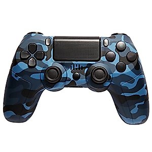 LAHONTY Wireless Game Controller for P4, Remote Gamepad Compatible with P4/Slim/PC/Pro with Dual Vibration/Analog Sticks/6-Axis Motion Sensor