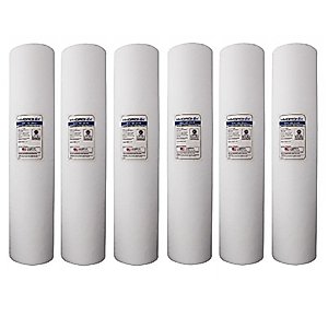 Hydronix SDC-45-2020 20 Micron 20 Inch Whole House Sediment Water Filter 6 Pack