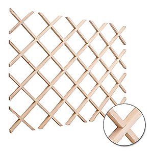 Hardware Resources WR30MP Wine Lattice Rack, Hard Maple