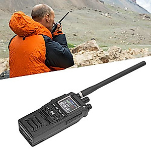 Handheld CB Transceiver, Low Noise Marine Two Way Radios Low Power Consumption IP67 Waterproof Strong Signal Reception Rugged for Boat US Plug