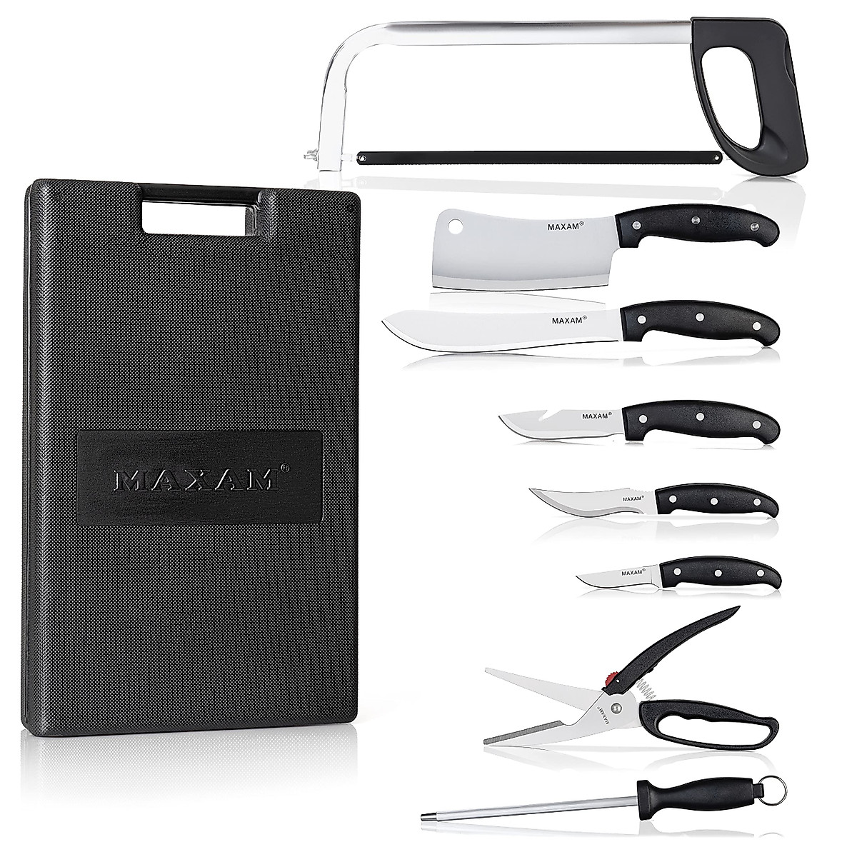 Maxam Game Processing Set, for Field Dressing Deer and Other Game, Fully Portable in a Durable Case, 13-Piece