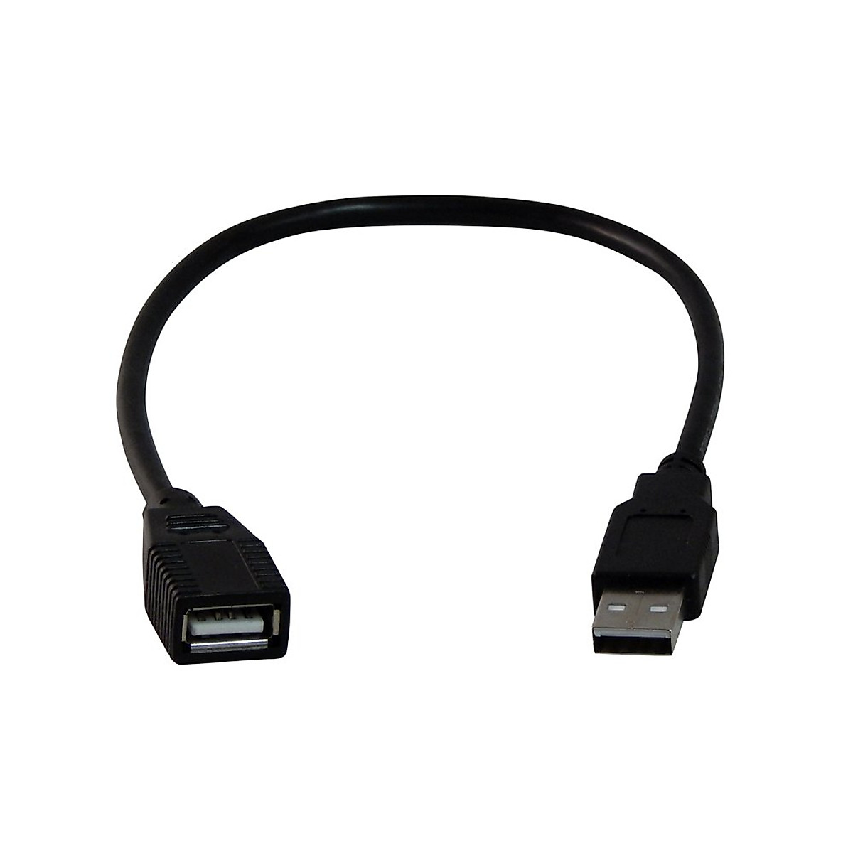 Your Cable Store Black 1 Foot USB 2.0 High Speed Extension Cable