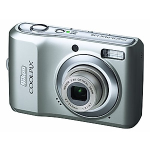 Nikon Coolpix L19 8MP Digital Camera with 3.6 Optical Zoom and 2.7 inch LCD (Silver)