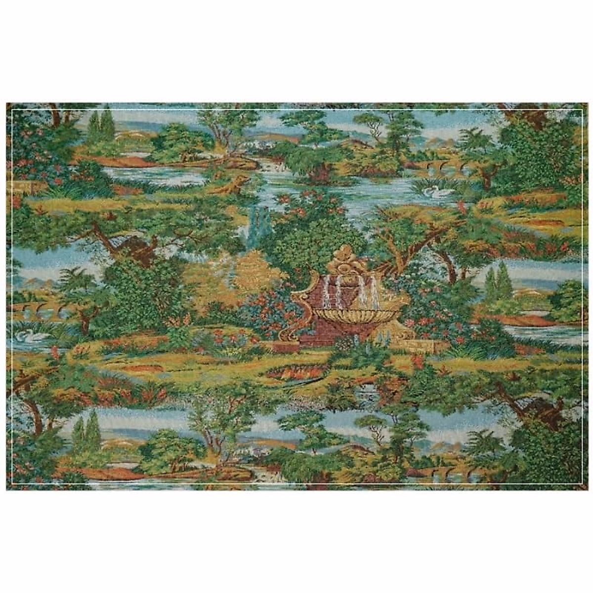 XMTXZYM 2 Meter Yarn Dyed Jacquard Fabric Women's Dress Curtain Carpet Making Thick Fabric