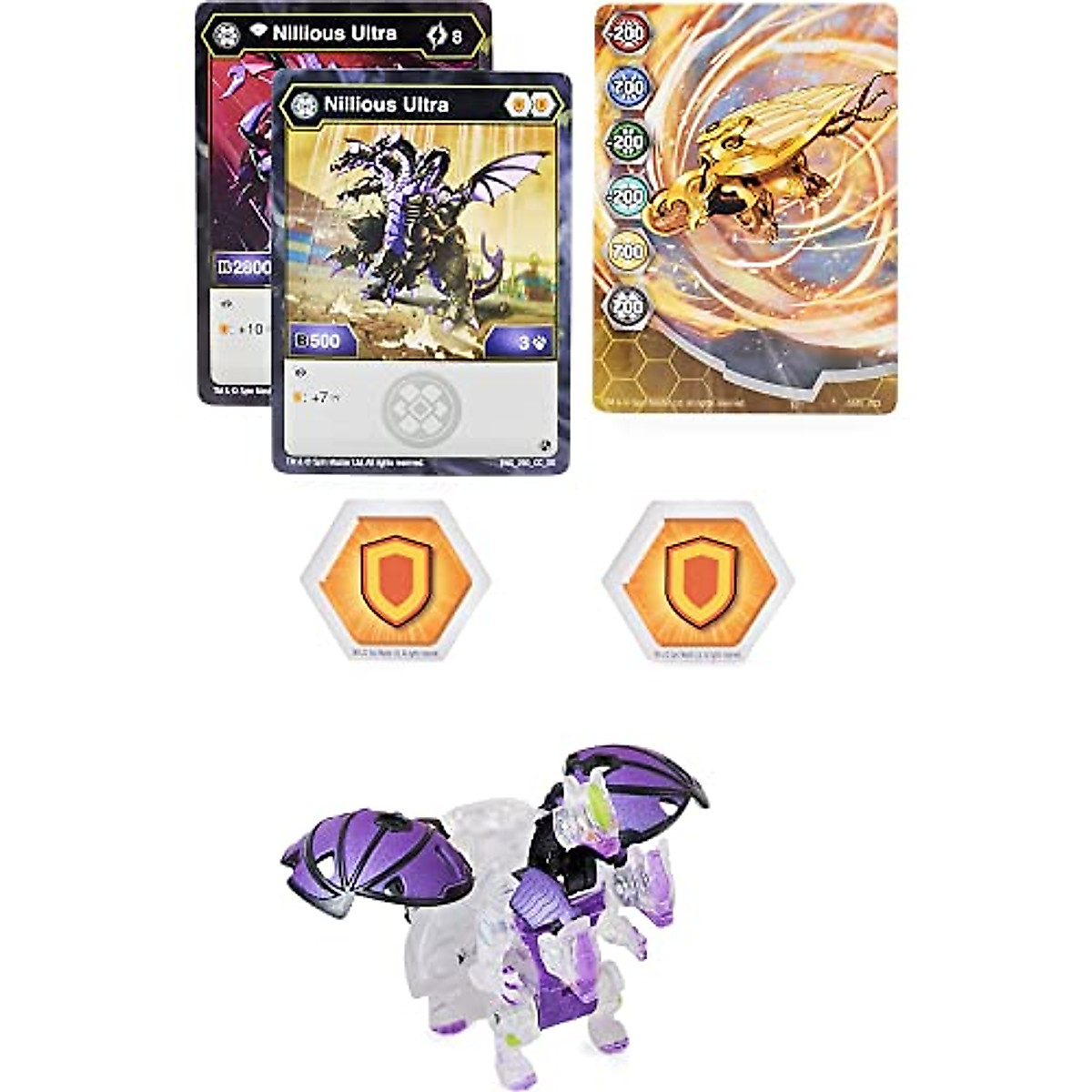 Bakugan Geogan Rising 2021 Diamond Nillious Ultra 3-inch Tall Collectible Action Figure and Trading Cards