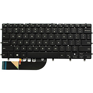 AUTENS Replacement US Keyboard for Dell XPS 13 9343 9350 9360 / Inspiron 13 7347 7348 7352 / Inspiron 15 7547 7548 Laptop Backlight No Frame