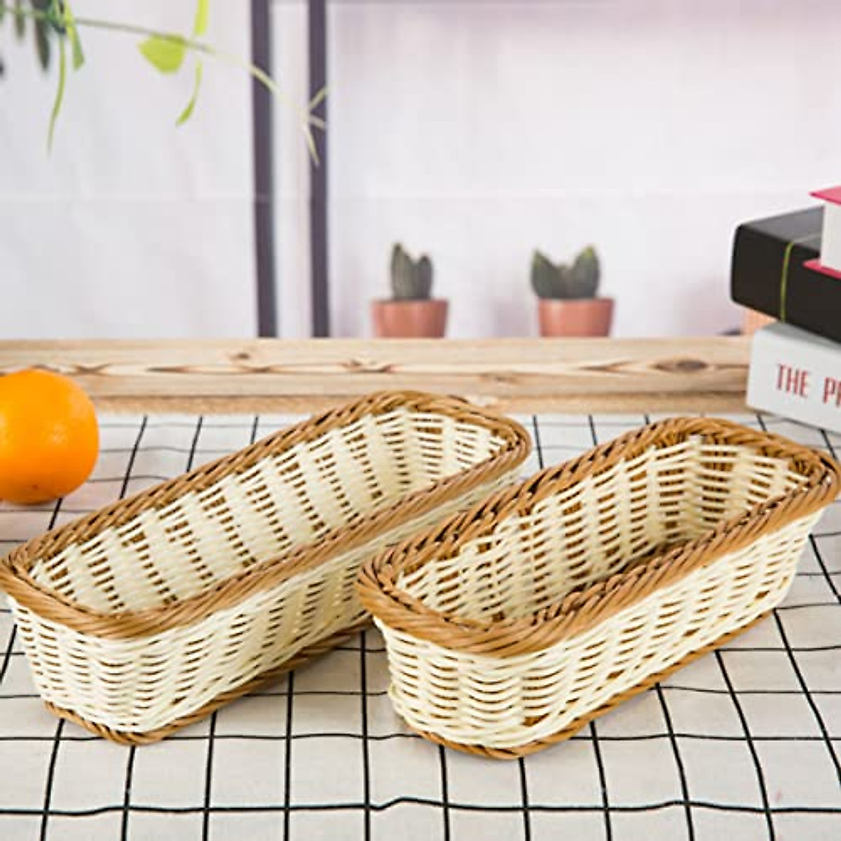 UPKOCH 3 pcs Baskets Drawer Chocolate Holder Kitchen Drainer Utensil S Flatware Storage Seagrass Rattan Plate Container Basket Cube Organizer Farmhouse Rustic Hyacinth Forks Silverware