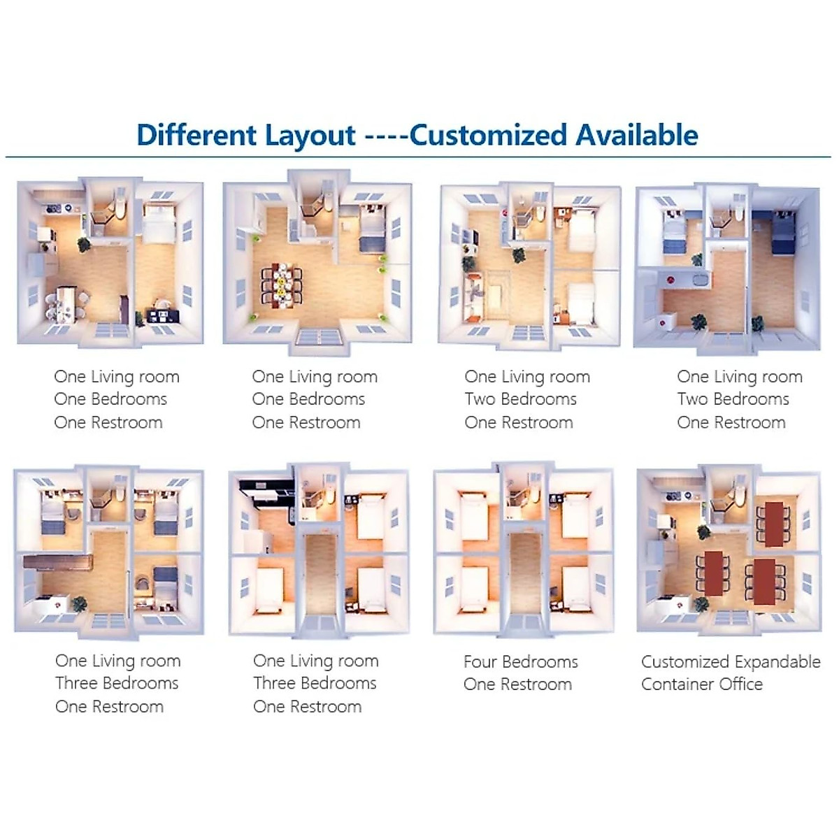 Model Luxury Extension Two Bedroom Scontainer Piece Expandable Flat Packing Structure Prefabricated Miniature Folding House
