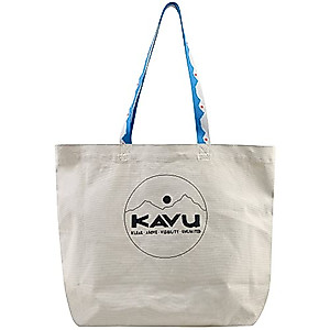 KAVU Typical Tote Classic Shoulder Strap Canvas Market Bag - Natural