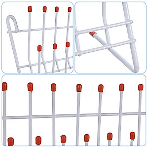 Baluue Test Tube Rack Laboratory Drying Rack Lab Glassware Drying Draining Rack Desk Top Lab Supply Cleaning Equipment for Education or Lab Science Use