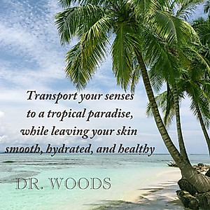 Dr. Woods Raw Moisturizing Black Coconut Papaya Soap with Organic Shea Butter, 8 Ounce