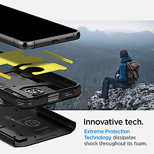 Spigen Tough Armor Designed for Galaxy S22 Plus Case (2022) - Black