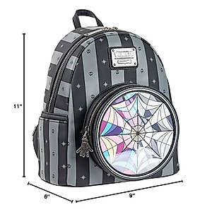 Loungefly Wednesday Nevermore Mini-Backpack, Black
