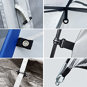 Tahoe Trails Camping Tent, 5 Person Weatherproof Dome Tent with Roomy Interior, Rainfly, Carry Bag, Easy Setup Outdoor Family Tent for Backyard Sleepovers Hunting Hiking and Mountaineering Travel