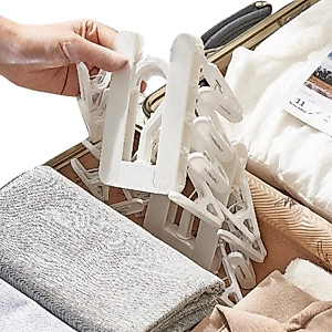 trrcylp Foldable Clothes Hanger with 24 Clips 3 Pack Clothes Drying Racks Windproof Collapsible Drying Racks for Laundry for Drying Socks Bras Underwears Hats Scarfs Towels and Diaper White
