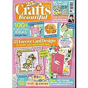 CRAFTS BEAUTIFUL, JUNE, 2018 ISSUE,319 FREE GIFTS OR CARD KIT ARE NOT INCLUDE.