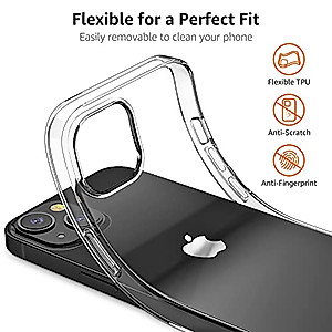 Amazon Basics Clear Soft TPU Smartphone Cover for iPhone 13 Mini
