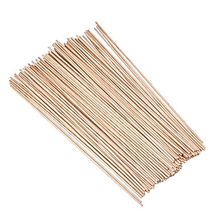 BFDYY Unfinished Natural Wood Craft Dowel Rods 100 Pack(Wood color-12 x 1/8 Inch)