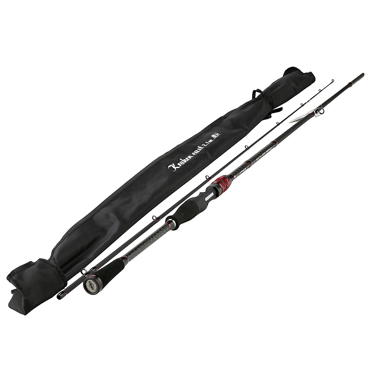 Seaknight Kraken 2-pc Fishing Rods, 30T-40T X-Shaped Carbon Fiber, Fuji Guides for Bass Fishing
