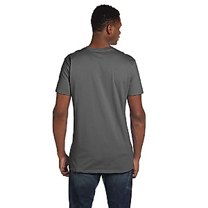 Hanes Men's Big and Tall Nano Premium Cotton T-Shirt (Pack of 2), Smoke Gray, 3X-Large