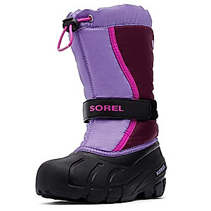 Sorel Snow Boot, Purple Dahlia X Paisley Purple Youth, 2.5 US Unisex Big Kid