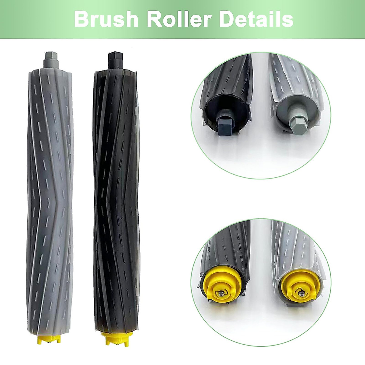 9 Pack Replacement Parts Compatible for iRobot Roomba 800 900 Series 960 860 805 850 980 861 864 866 870 871 880 890 891 981 985 961 Vacuum Cleaner,1 Set Roller Brushes,4 Filters,4 Side Brushes