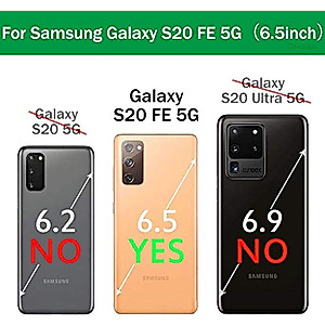NZND Case for Samsung Galaxy S20 FE 5G with [Built-in Screen Protector], Full-Body Protective Shockproof Rugged Bumper Cover, Impact Resist Durable Phone Case (Crystal Glitter Clear)