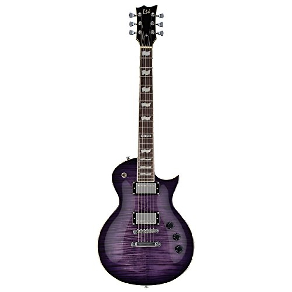 ESP LTD EC-256FM Electric Guitar, See Thru Purple Sunburst