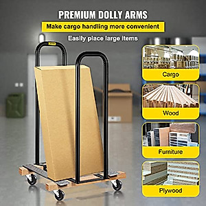 BestEquip Dolly Converter 13 Inch Width x 38 Inch Height Steel Converter Arms 250LBS Capacity Panel Dolly Handling Equippment
