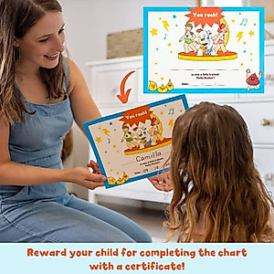THE POTTYS Funny Potty Training Chart Game for Boys and Girls, Potty Training Rewards for Toddlers - 12 Foam Toys, Potty Stickers, Certificate, Cue Cards and Potty Book for Toilet Training