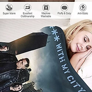 Flannel Throw Blanket Super Soft Fluffy Comfortable Bed Warm Blanket Suitable for Couch Bed Living Room Sofa Bedroom 50"x60"