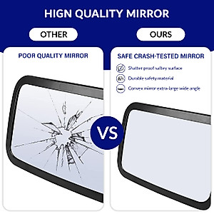 Baby Car Mirror, Safety Car Seat Mirror for Rear Facing Infant with Wide Crystal Clear View, Shatterproof, Fully Assembled, Crash Tested and Certified